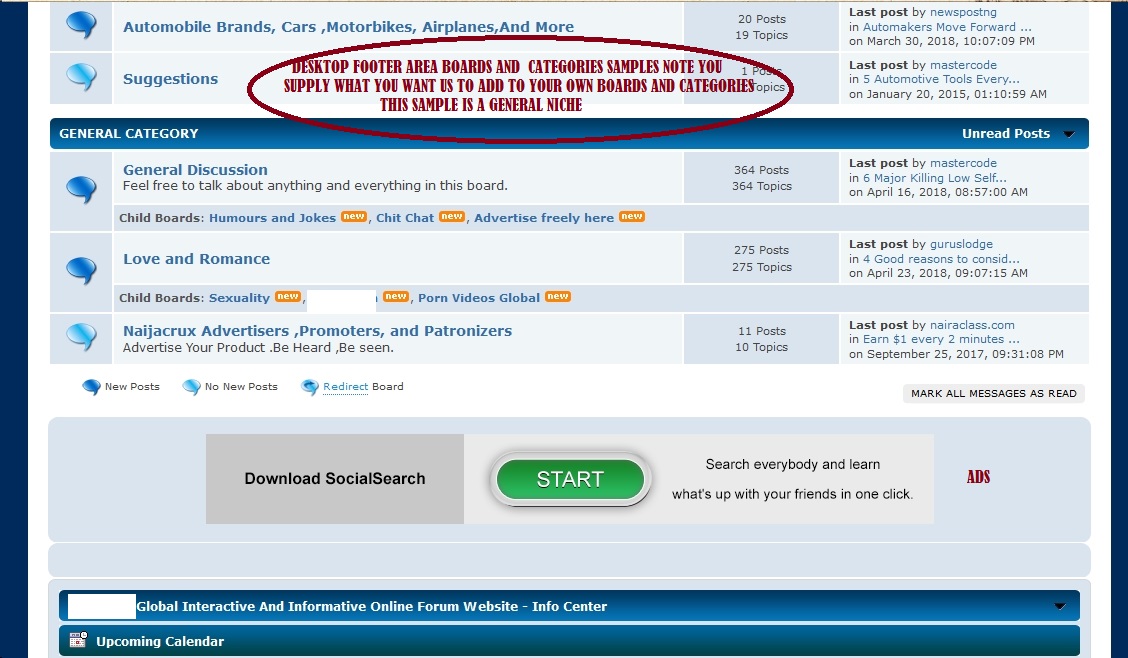Design Seo Friendly SMF Forum Website With Boards Categories Mobile ...