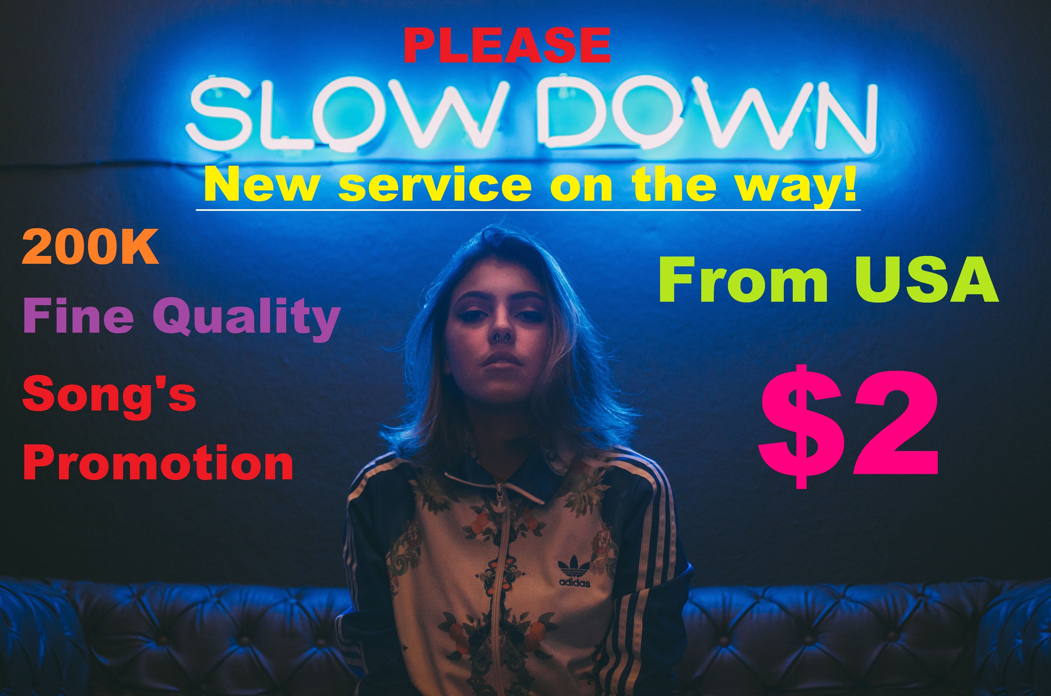 200K Fine Quality Song Promotion from USA in 7 Days for $2 - SEOClerks