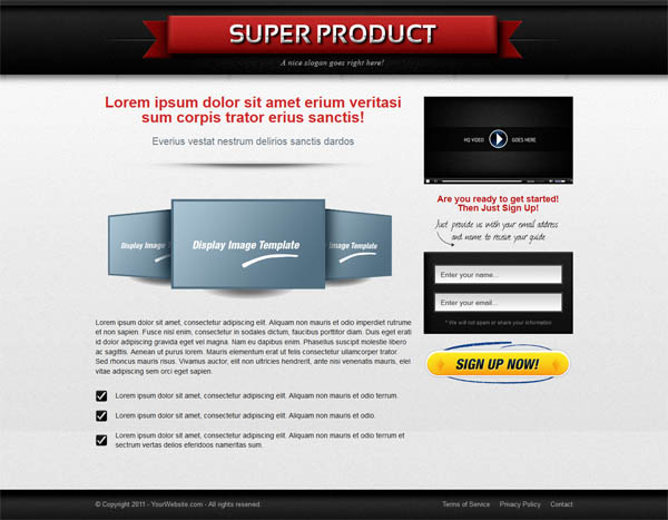 make professional custom landing pages and squeeze pages for $10 ...