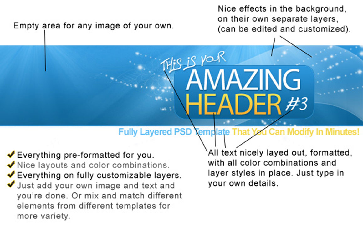 Create Amazing Headers For Your Blog for $8 - SEOClerks