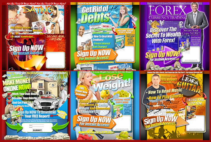 21 awesome landing pages - Amazing graphics for $27 - SEOClerks