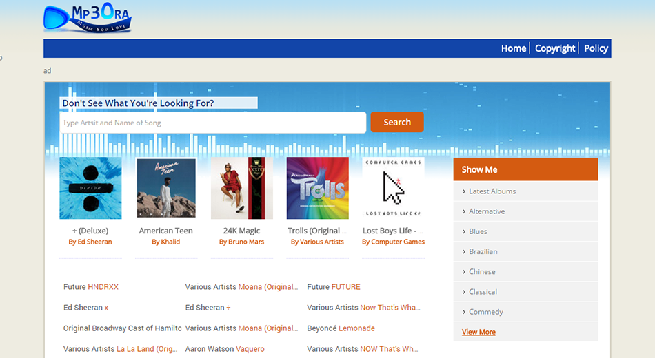 Mp3OraXvr Mp3 Search Engine PHP Script for $23 - SEOClerks