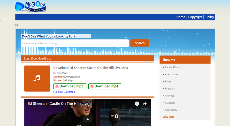 Mp3OraXvr Mp3 Search Engine PHP Script for $23 - SEOClerks