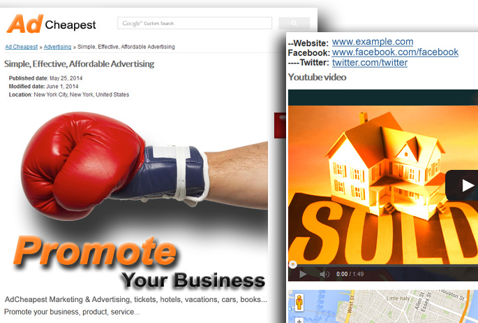 Create, post and promote your Ad for $5 - SEOClerks